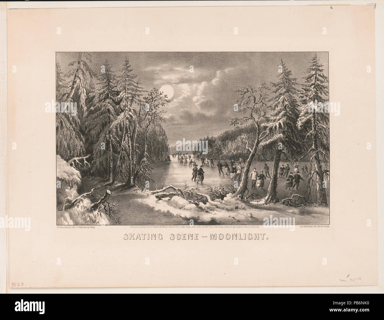 Moonlight ice skating hi-res stock photography and images - Alamy