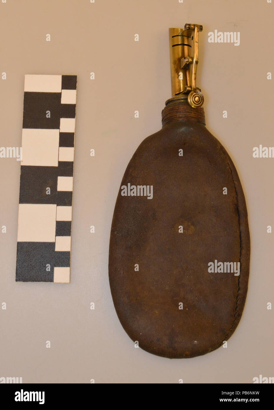 1146 Oval Leather Shot Bag Reputedly Used by Relatives of Frank J ...