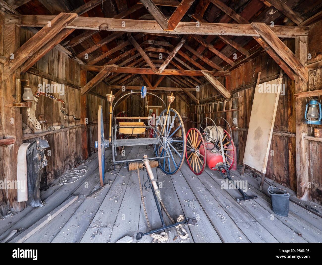 Inside the Firehouse, Bodie ghost town, Bodie State Historic Park ...