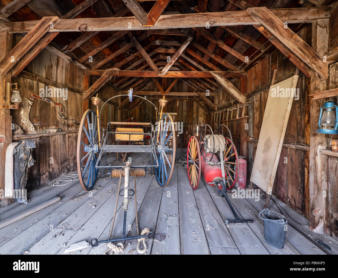 Inside the Firehouse, Bodie ghost town, Bodie State Historic Park ...