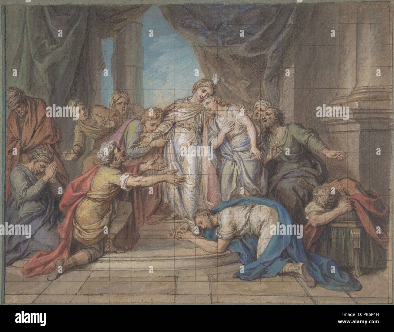 Joseph Recognized by his Brothers. Artist: Charles Antoine Coypel ...