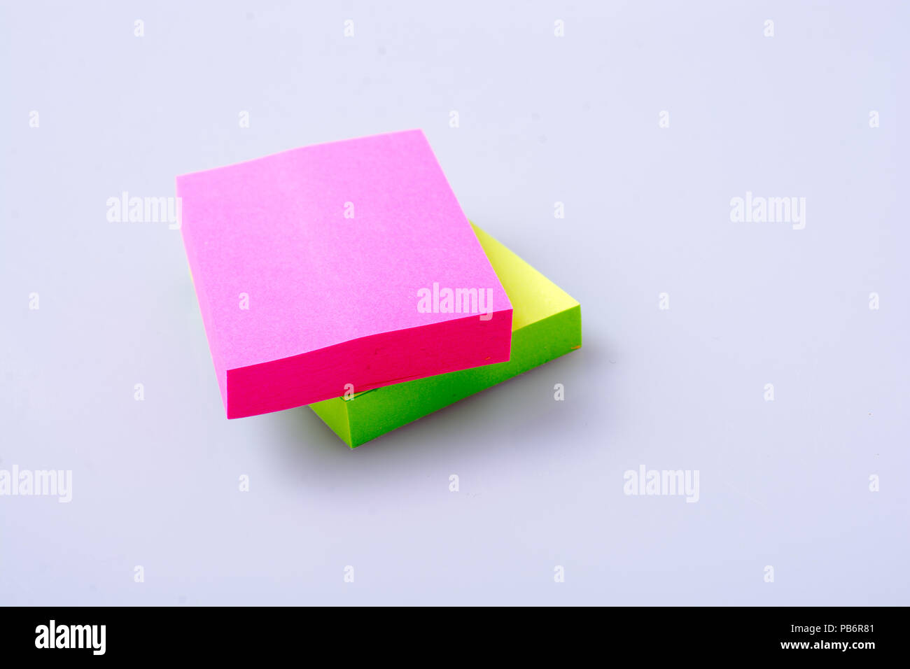 Post note sticker for taking notes on a white background Stock Photo ...