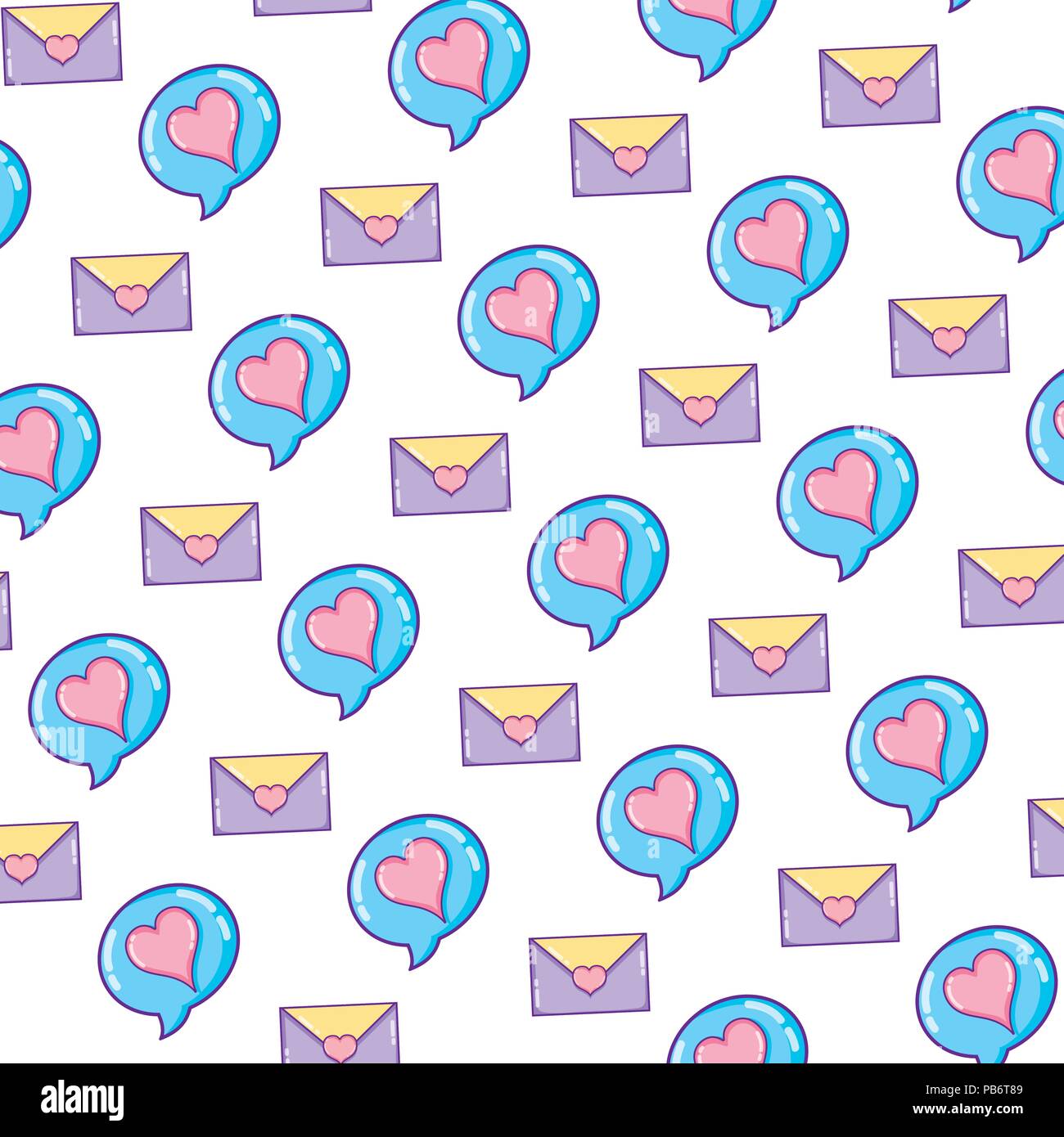 romantic chat bubble and card background Stock Vector Image & Art - Alamy