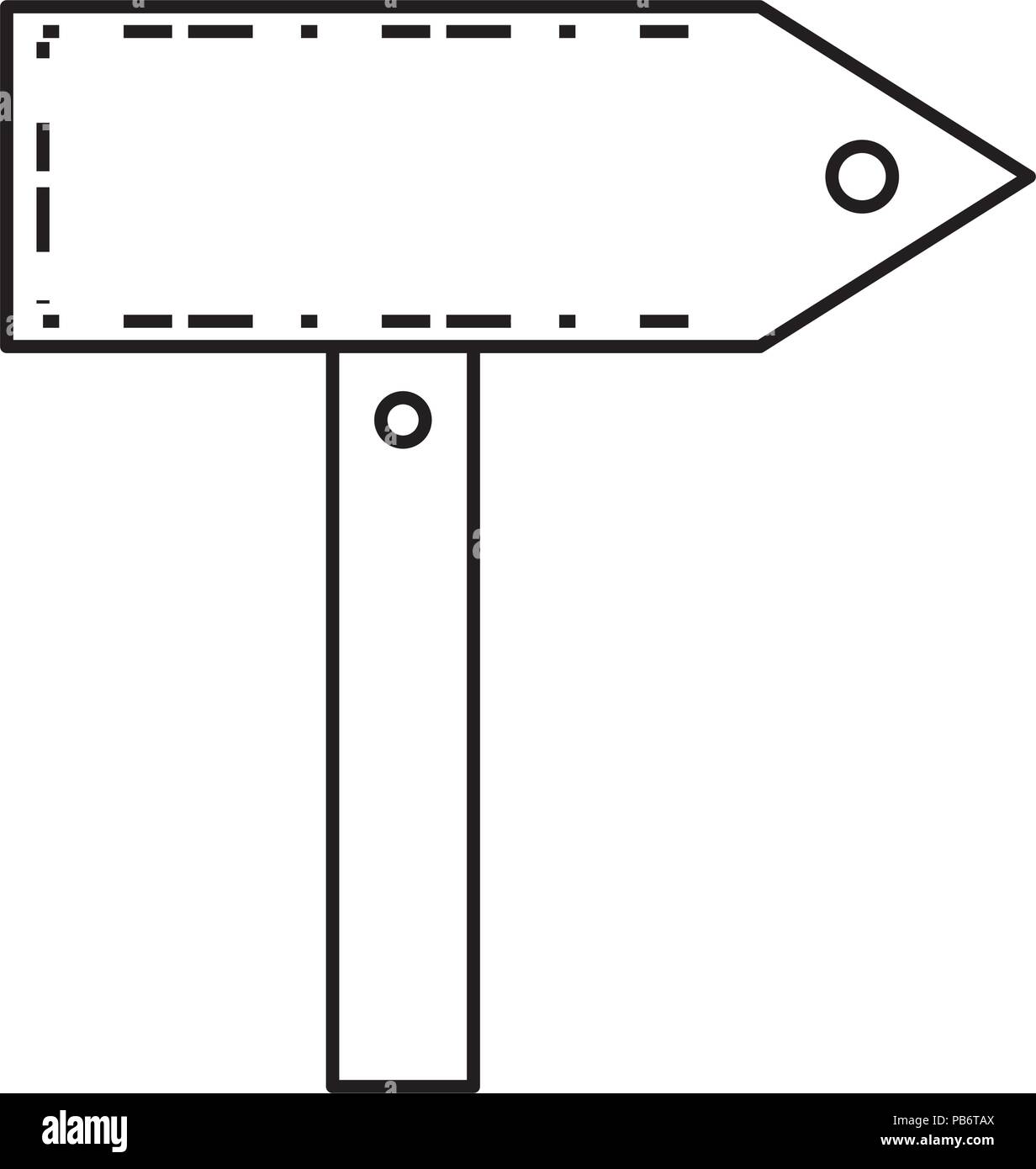 line wood road notices sign direction Stock Vector Image & Art - Alamy