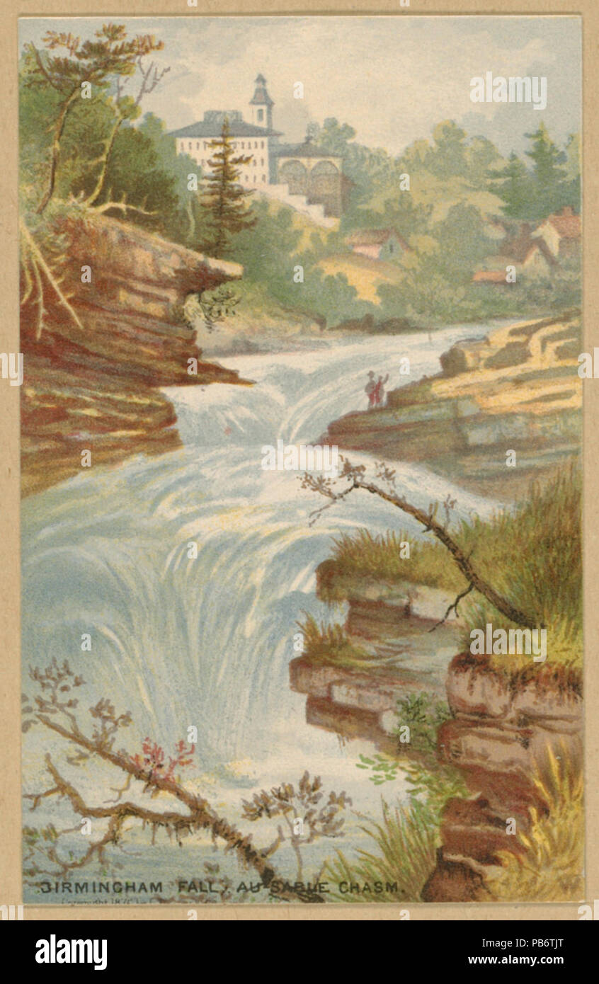 1779 Twelve Adirondack Sketches - Birmingham Fall, Au-Sable Chasm by ...