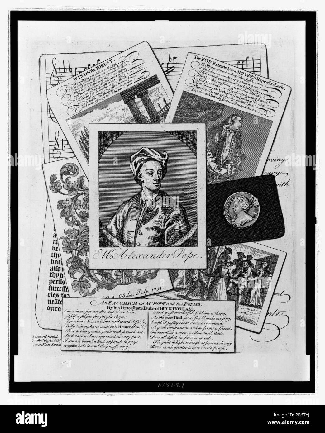 English poet pope Black and White Stock Photos & Images - Alamy