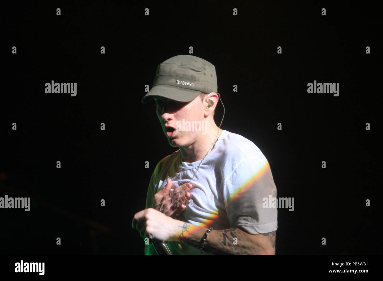 EMINEM concert at G-Shock 30th Anniversary Party at Basketball city ...