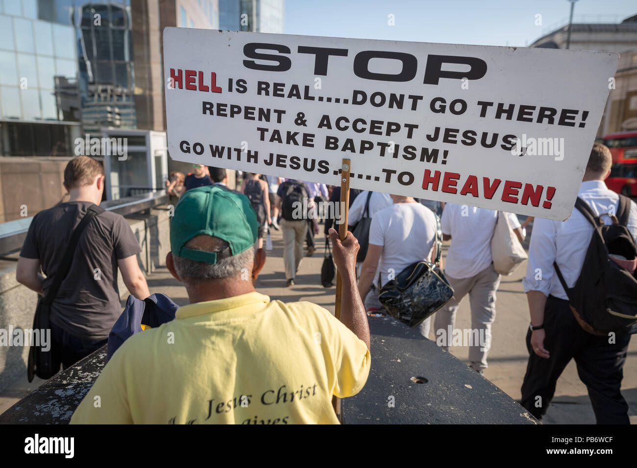 Jesus placard hi-res stock photography and images - Alamy