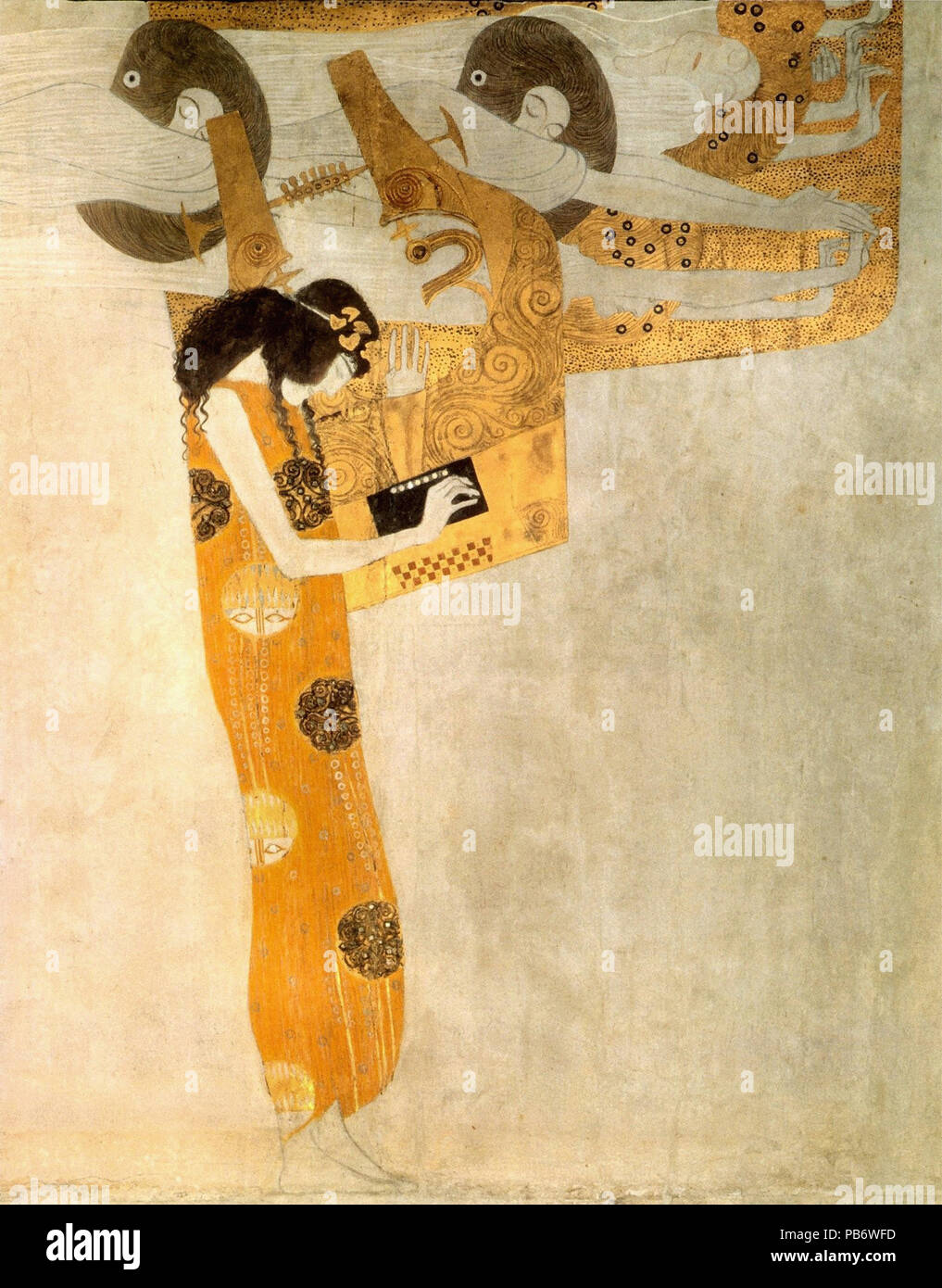 Klimt Gustave - Beethoven Frieze 4 Poetry Stock Photo - Alamy