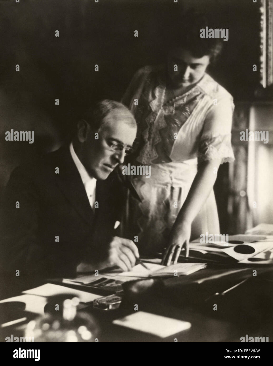 President woodrow wilson photographs hi-res stock photography and ...