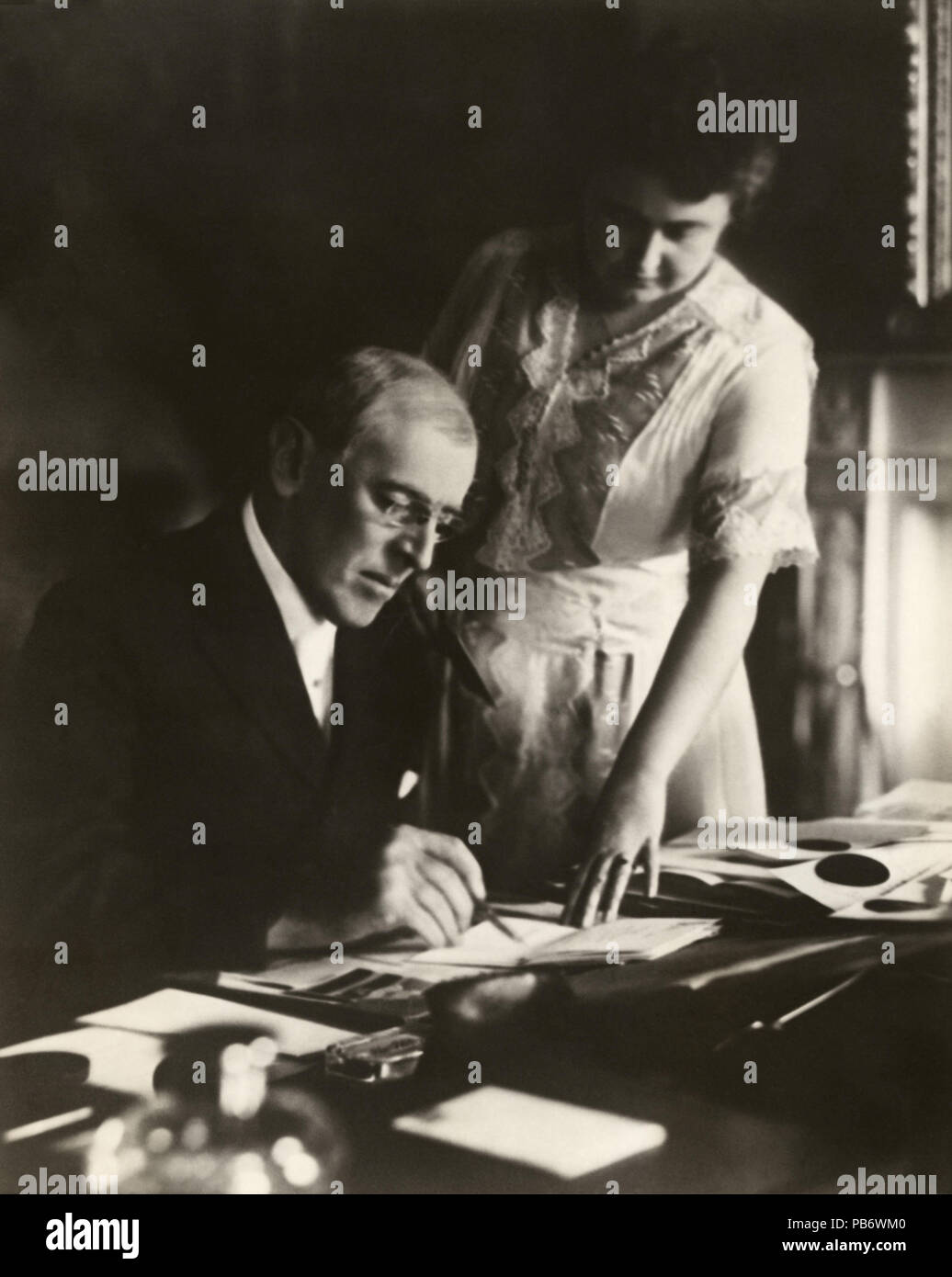 Vintage photo of president woodrow wilson hi-res stock photography and ...