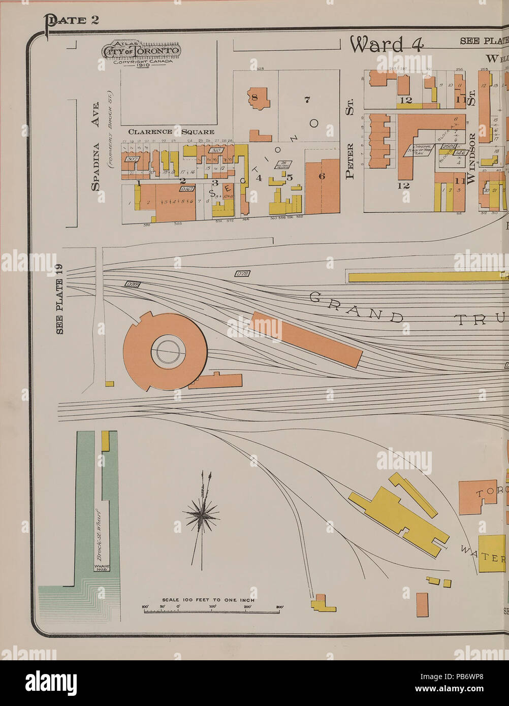 City toronto historical map hi-res stock photography and images - Alamy