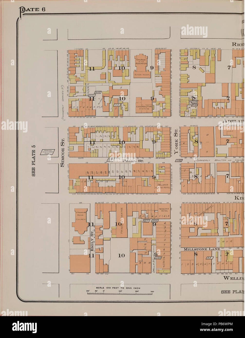 City toronto historical map hi-res stock photography and images - Alamy