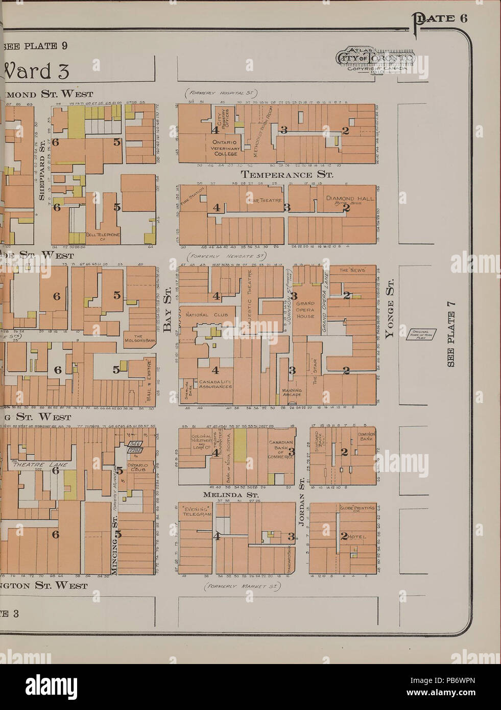 City toronto historical map hi-res stock photography and images - Alamy