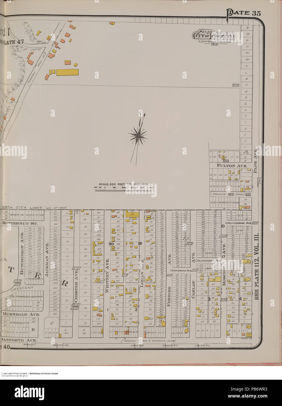 City toronto historical map hi-res stock photography and images - Alamy