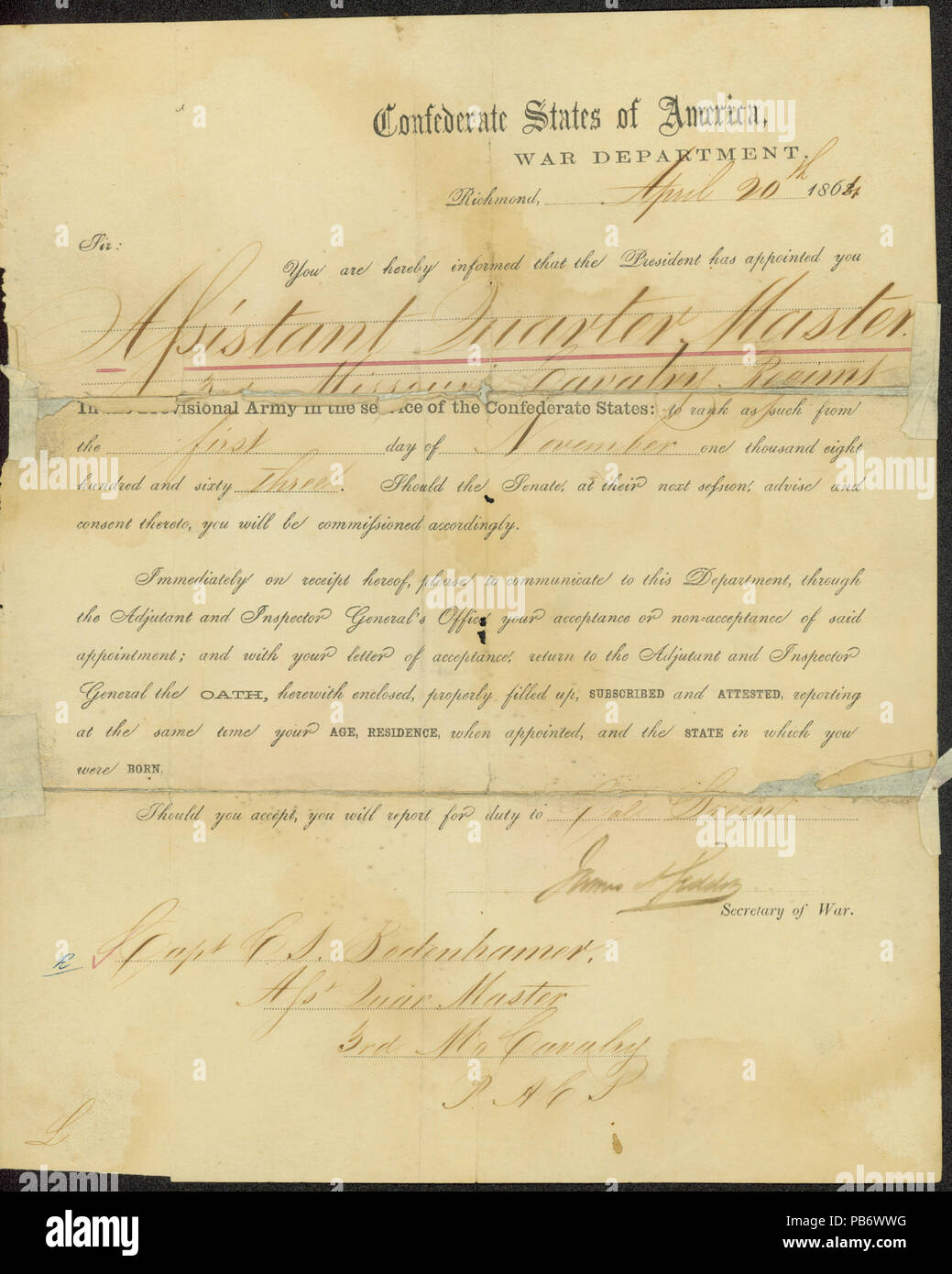 Cavalry quartermaster hi-res stock photography and images - Alamy