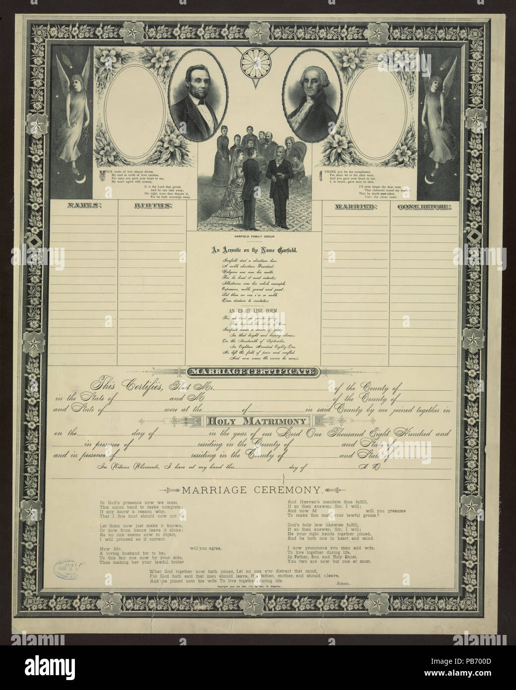 1000 Marriage certificate (and family register) LCCN2003666803 Stock ...