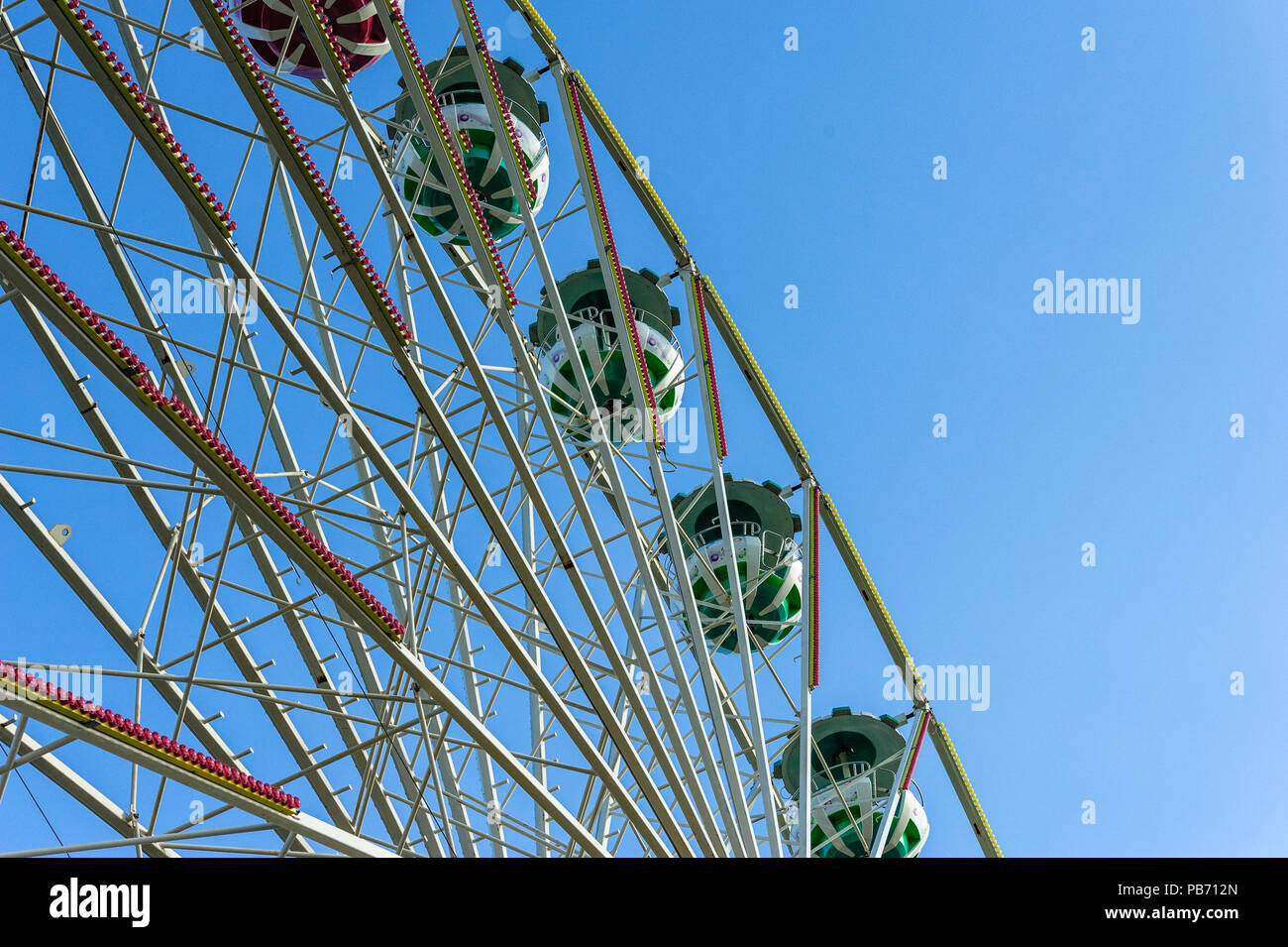 High in the air with the Ferris wheel Stock Photo - Alamy