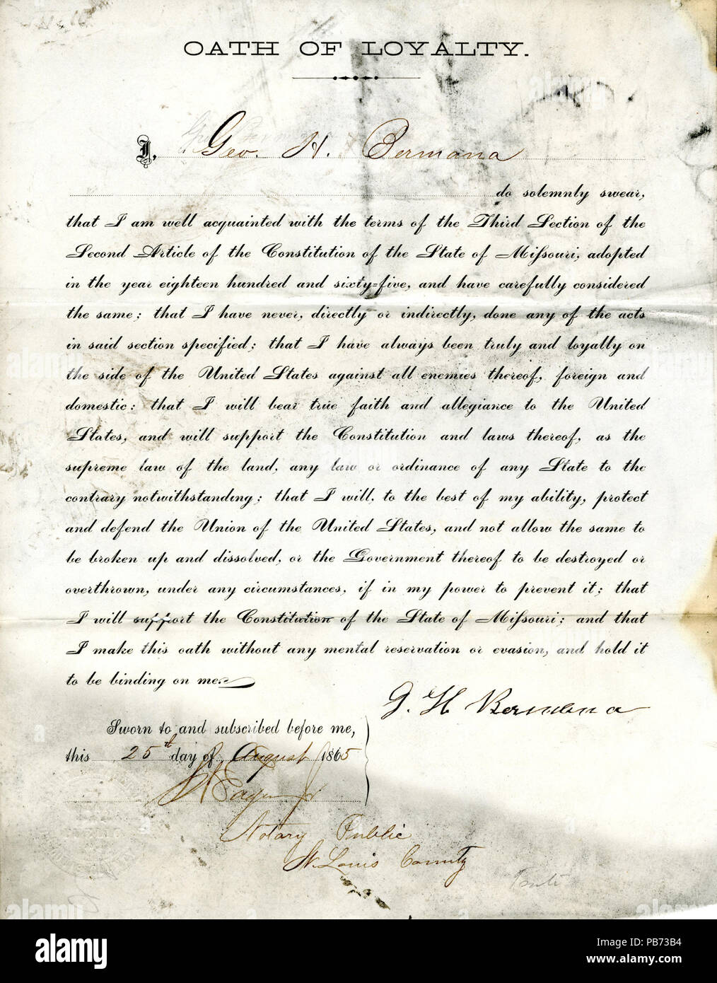 George h bermana hi-res stock photography and images - Alamy