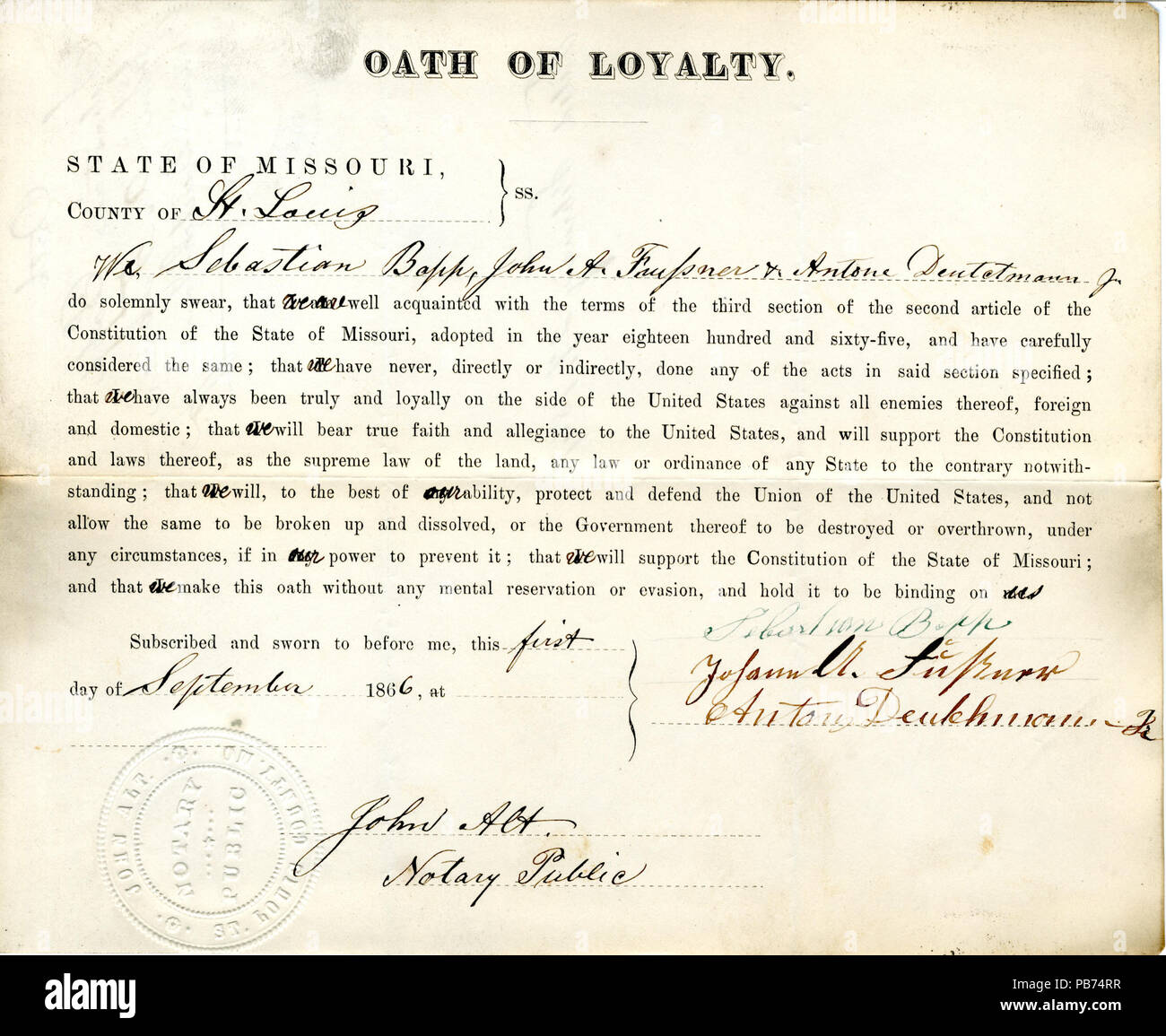 Loyalty declaration hi-res stock photography and images - Alamy