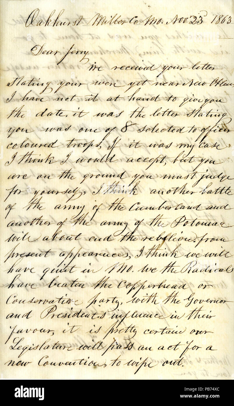 Miller letter hi-res stock photography and images - Alamy