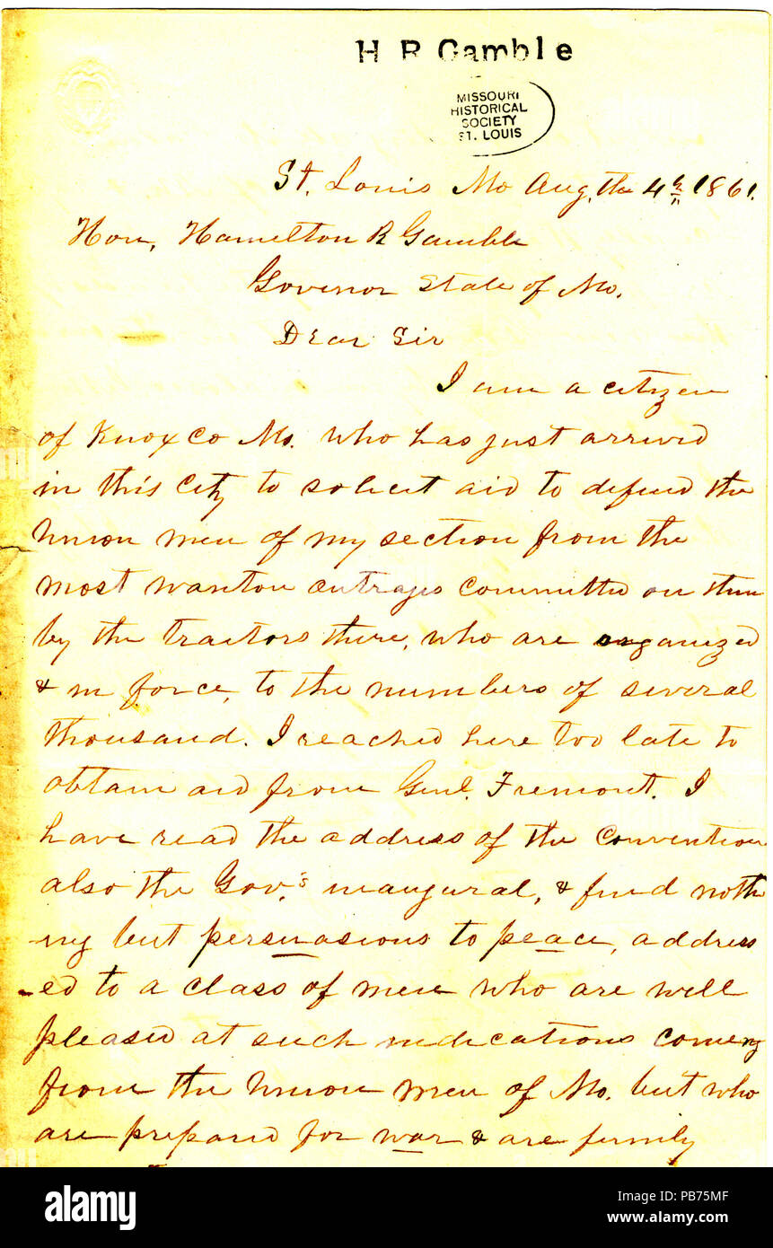 Hamilton letter 4 hi-res stock photography and images - Alamy