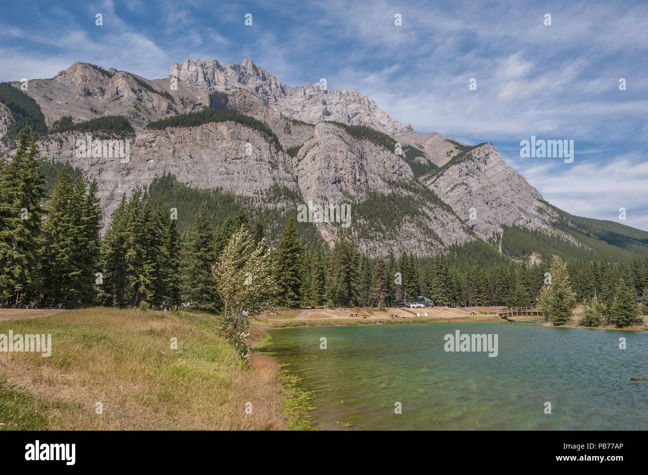 Cascade Mountain from Cascade Pond, Banff National Park, Alberta ...