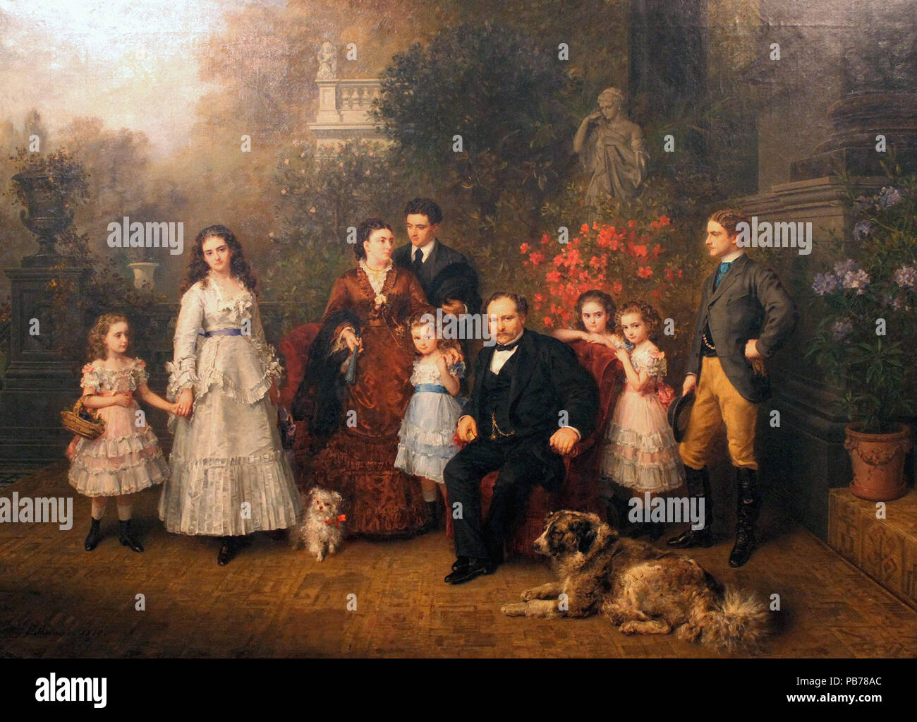 Knaus Ludwig - Familienbildnis Strousberg Stock Photo - Alamy