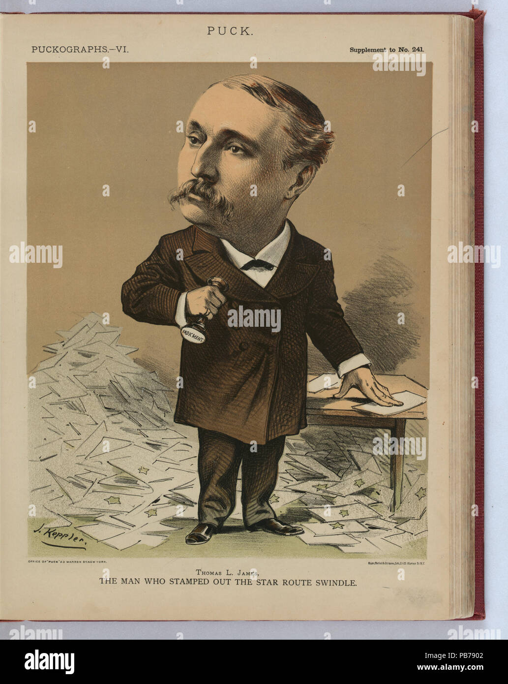 1742 Thomas L. James, the man who stamped out the Star Route swindle ...