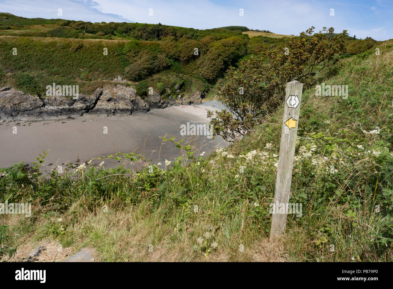 Coastline along Southern Upland Path near Portpatrick. Scotland Stock ...