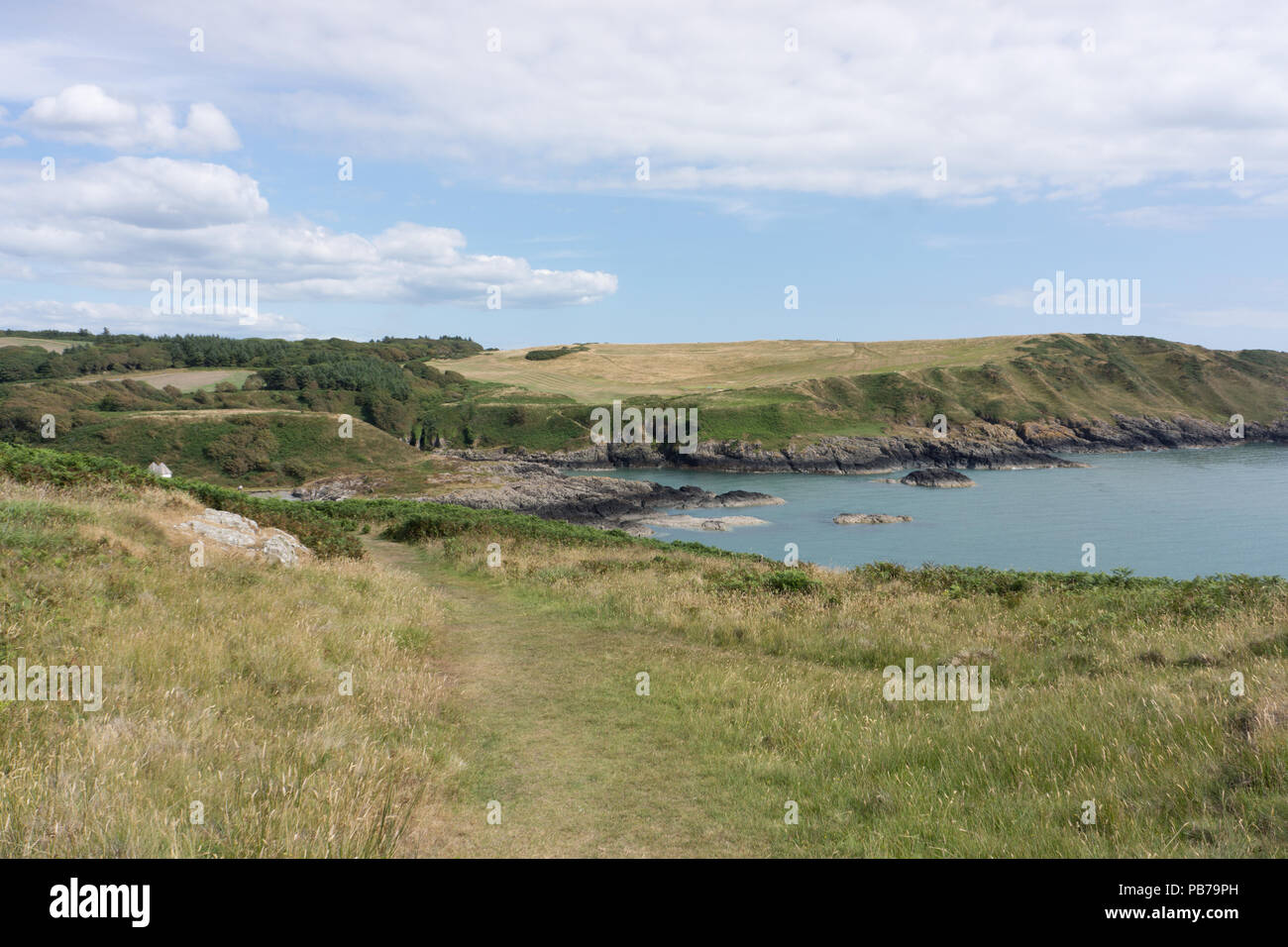 Coastline along Southern Upland Path near Portpatrick. Scotland Stock ...