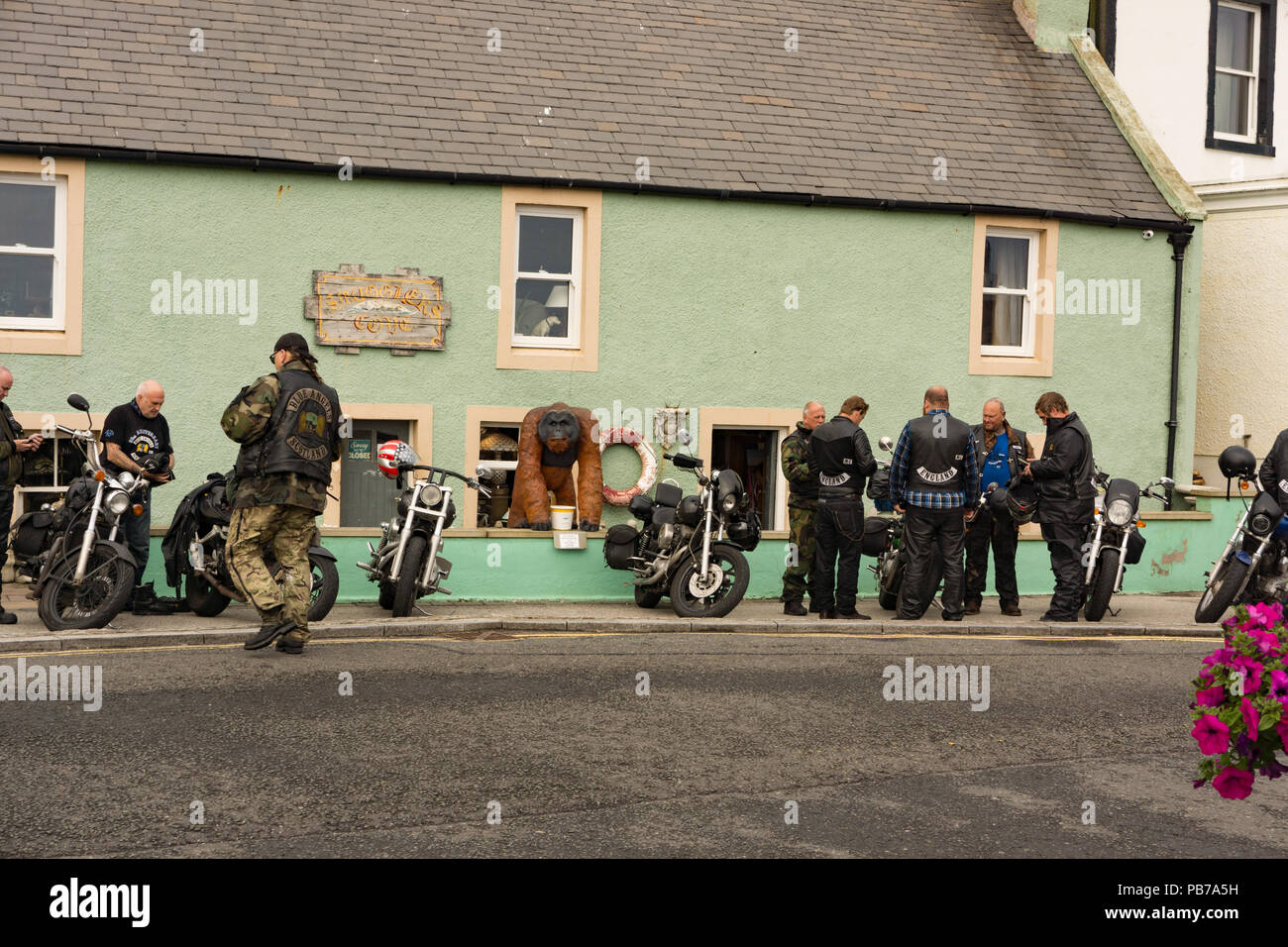 Blue Angels Motorbikers Port Patrick. Scotland. July 2018 Stock Photo ...