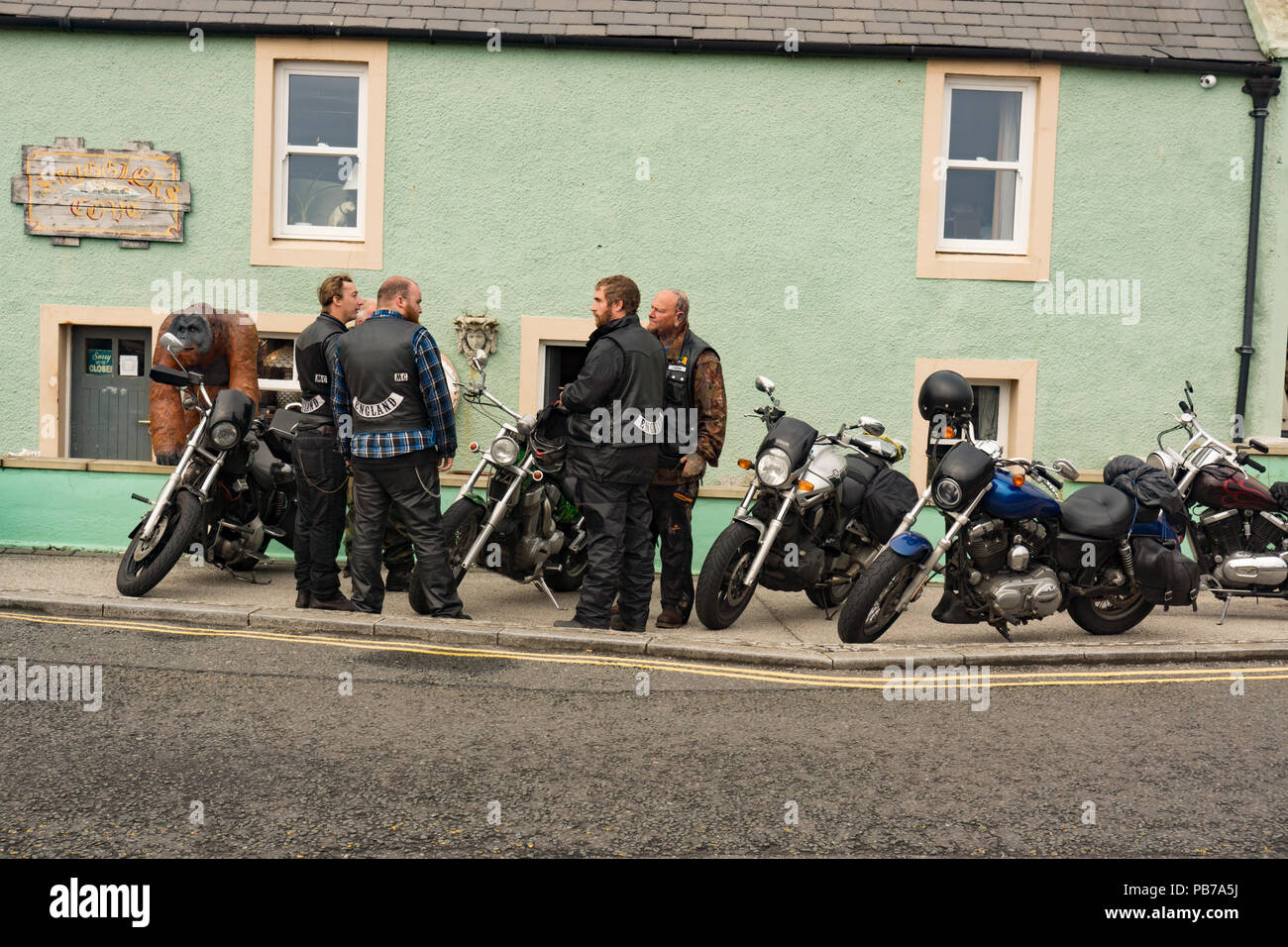Blue Angels Motorbikers Port Patrick. Scotland. July 2018 Stock Photo ...
