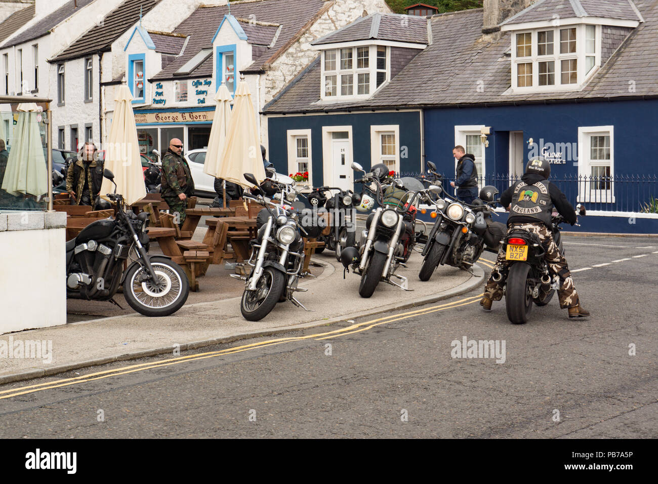 Blue Angels Motorbikers Port Patrick. Scotland. July 2018 Stock Photo ...