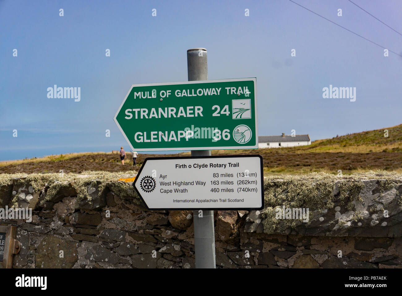 Mull of galloway trail sign hi-res stock photography and images - Alamy
