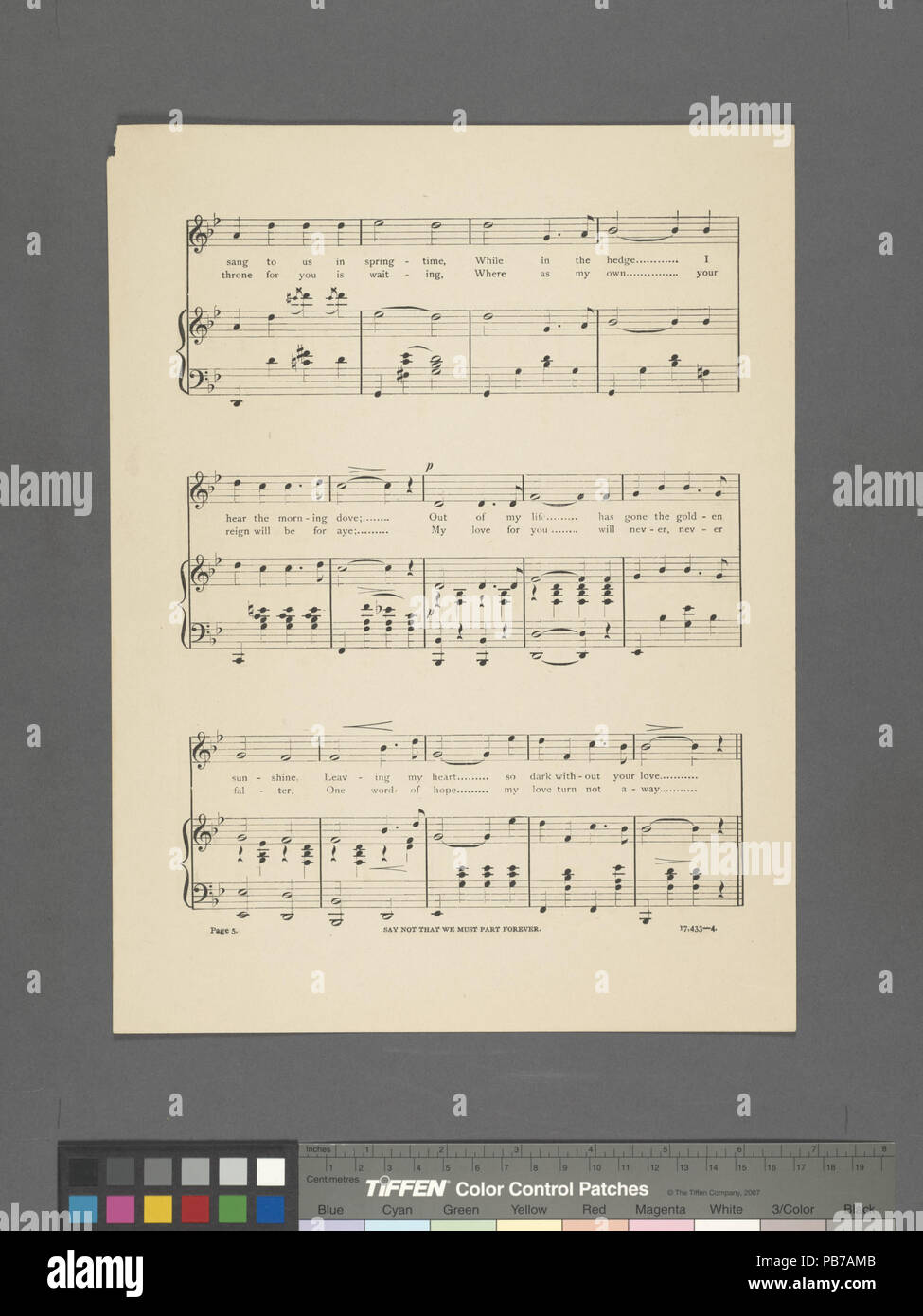 1292 Say not that we must part forever (NYPL Hades-610262-1814017 Stock ...