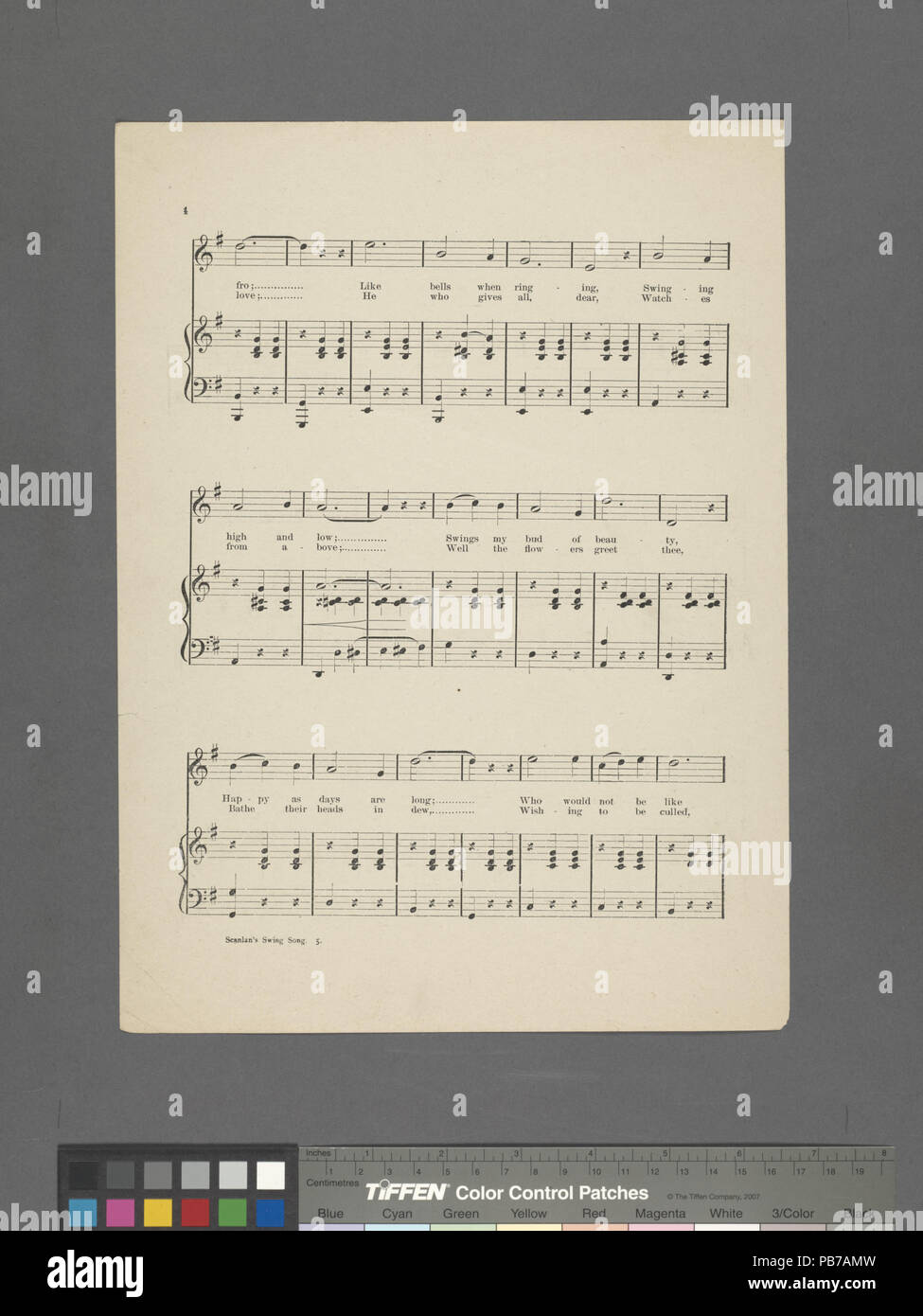 1293 Scanlan's swing song (NYPL Hades-610263-1814000 Stock Photo - Alamy