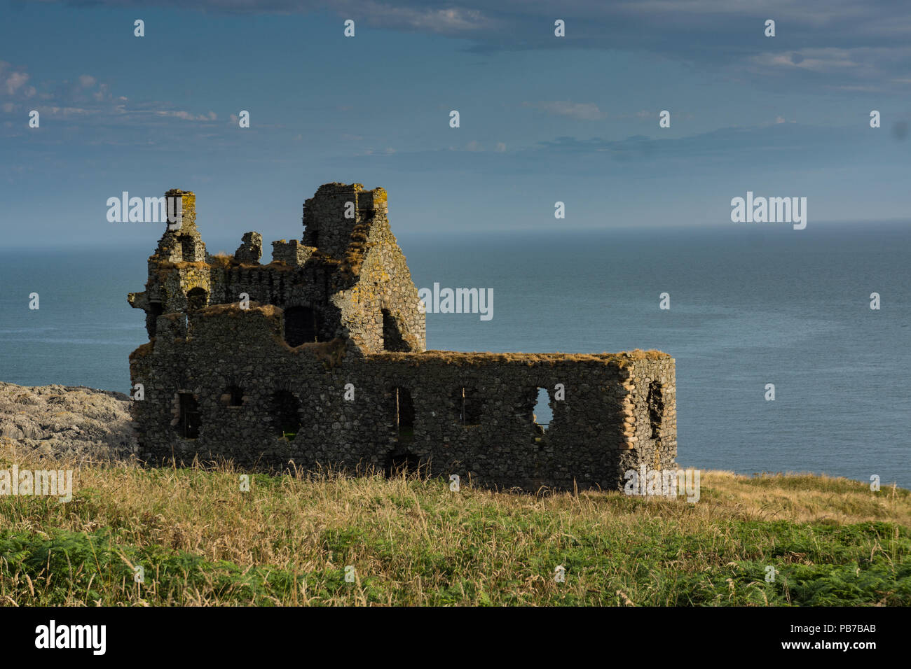 Dunskey Castle Port Patrick. Scotland Stock Photo - Alamy