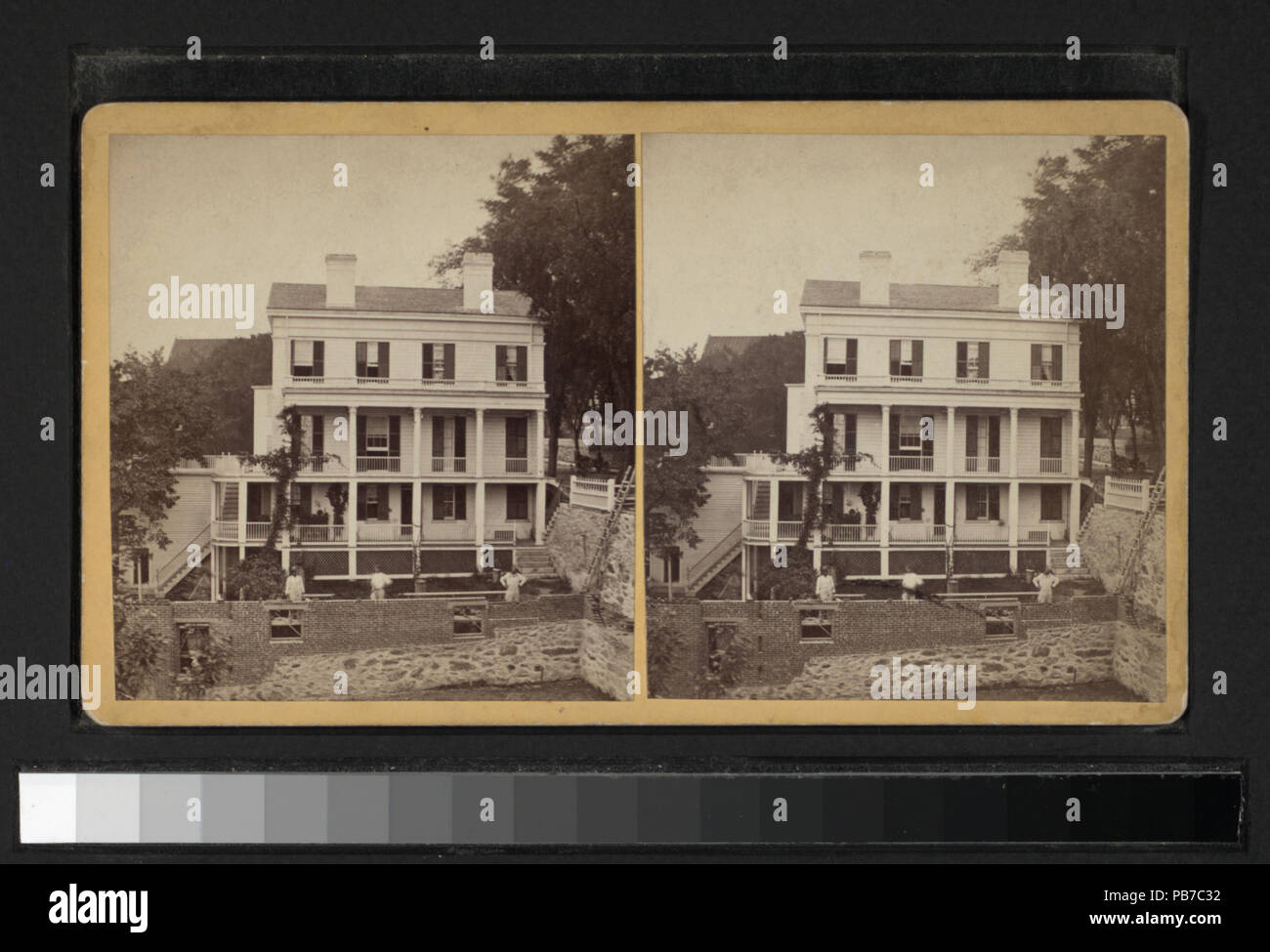1813 View of men working on the foundation of a house (NYPL b11707683 ...
