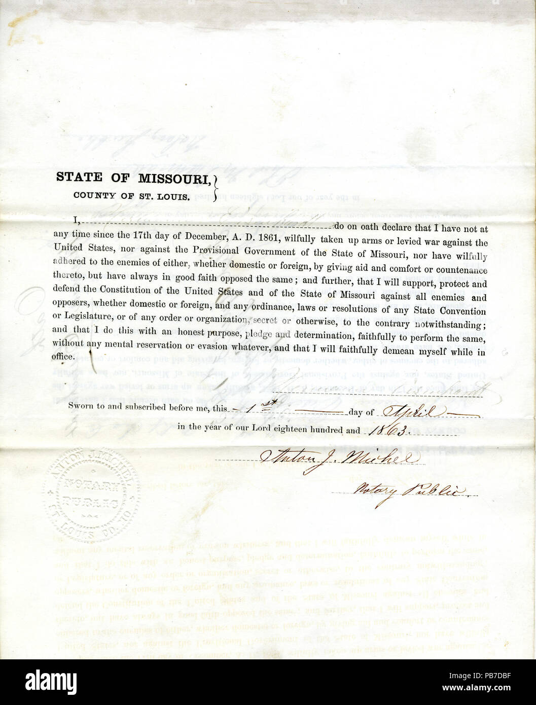 Oath of loyalty hi-res stock photography and images - Alamy