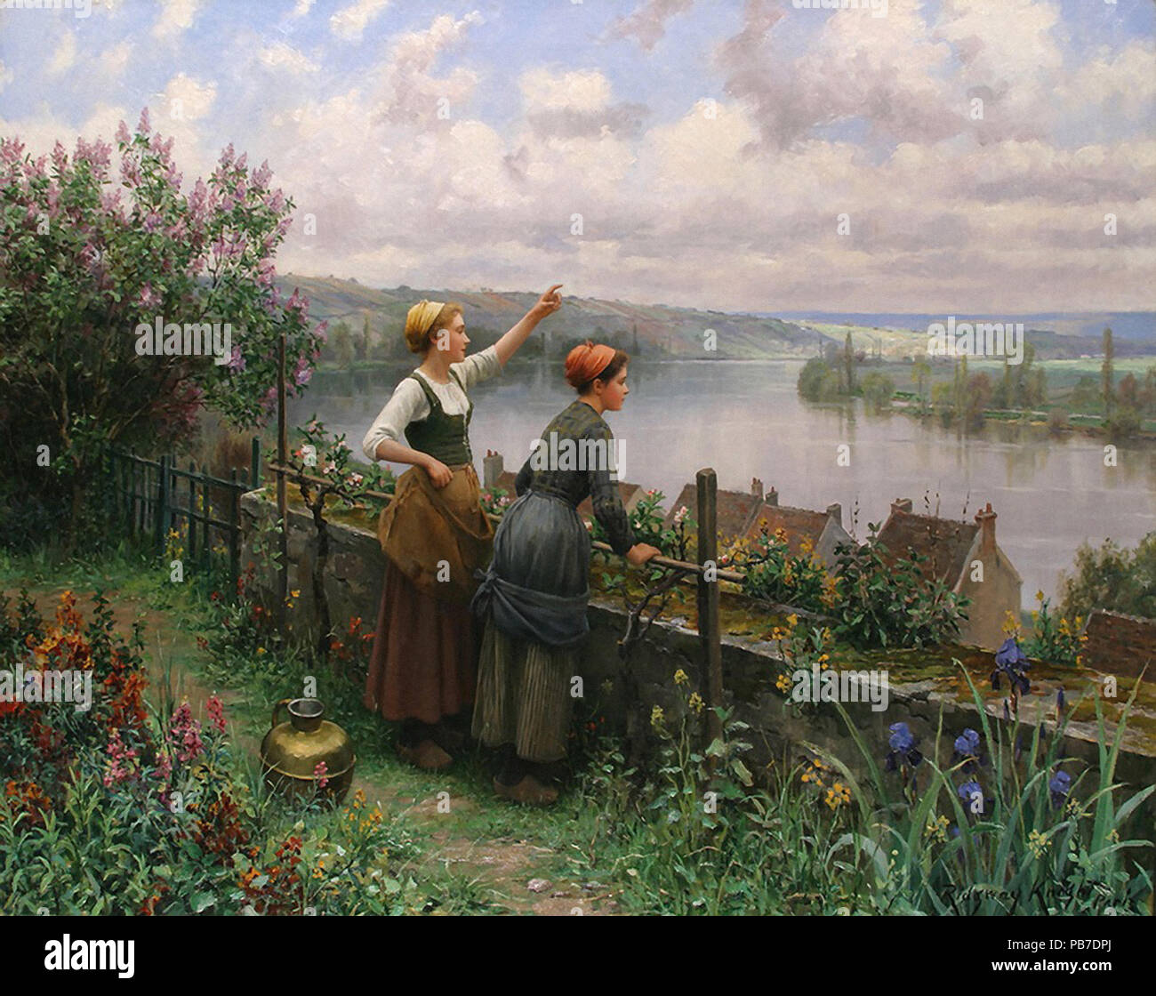 Knight Daniel Ridgway - Sur La Terrasse 2 (Maria and Madeleine Stock ...