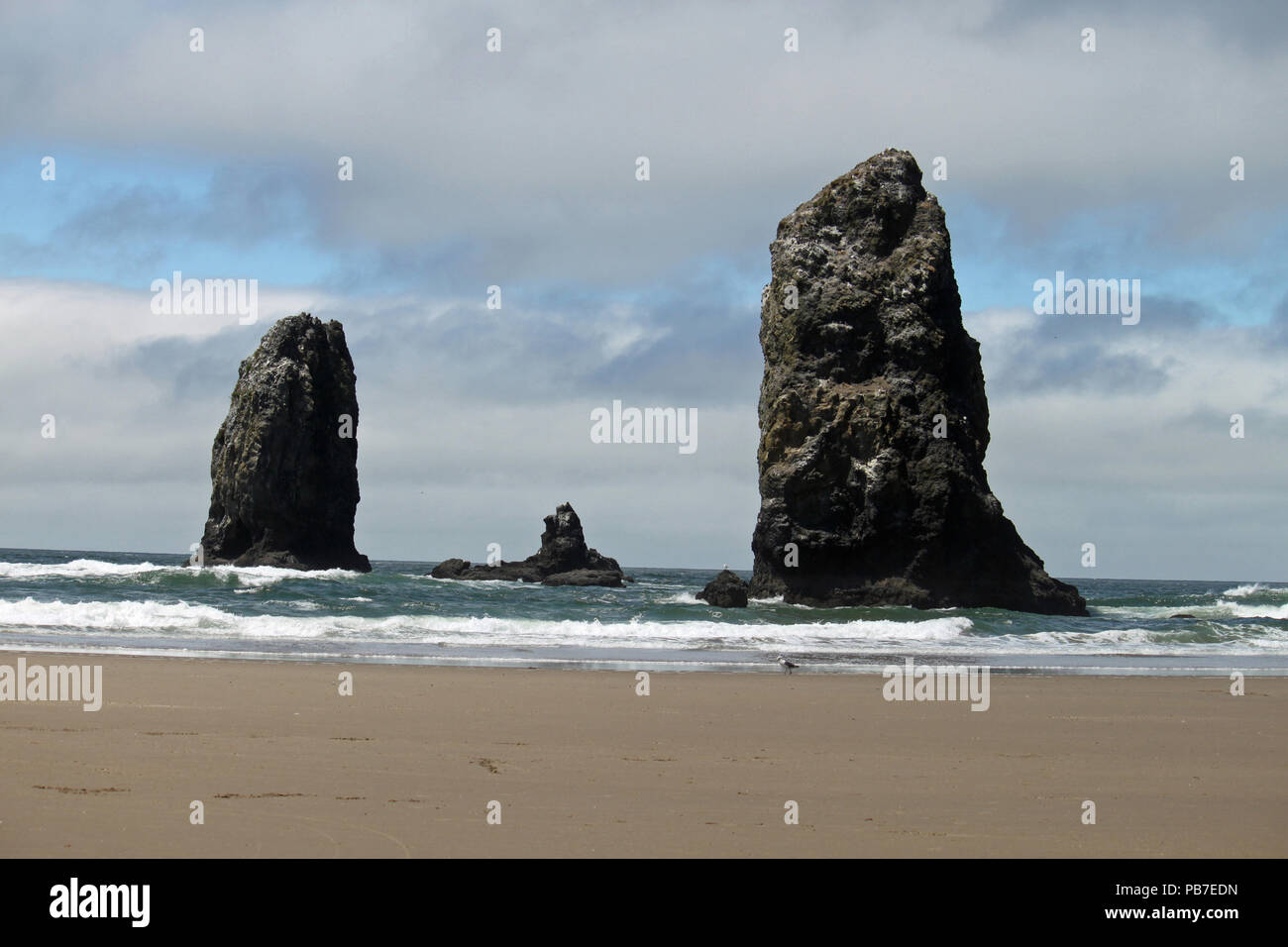 Rock islands on the Pacific Ocean off the Oregon coast Stock Photo - Alamy