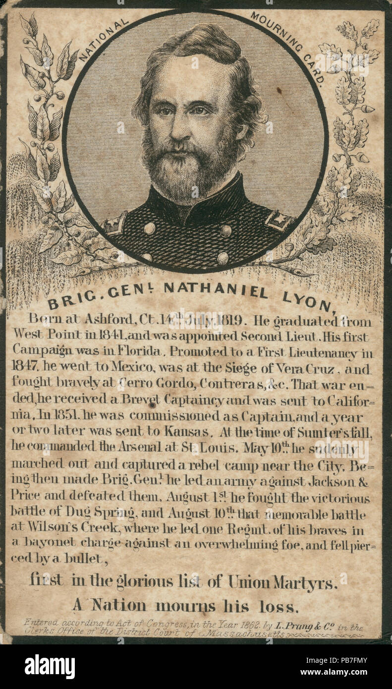 General nathaniel lyon hi-res stock photography and images - Alamy
