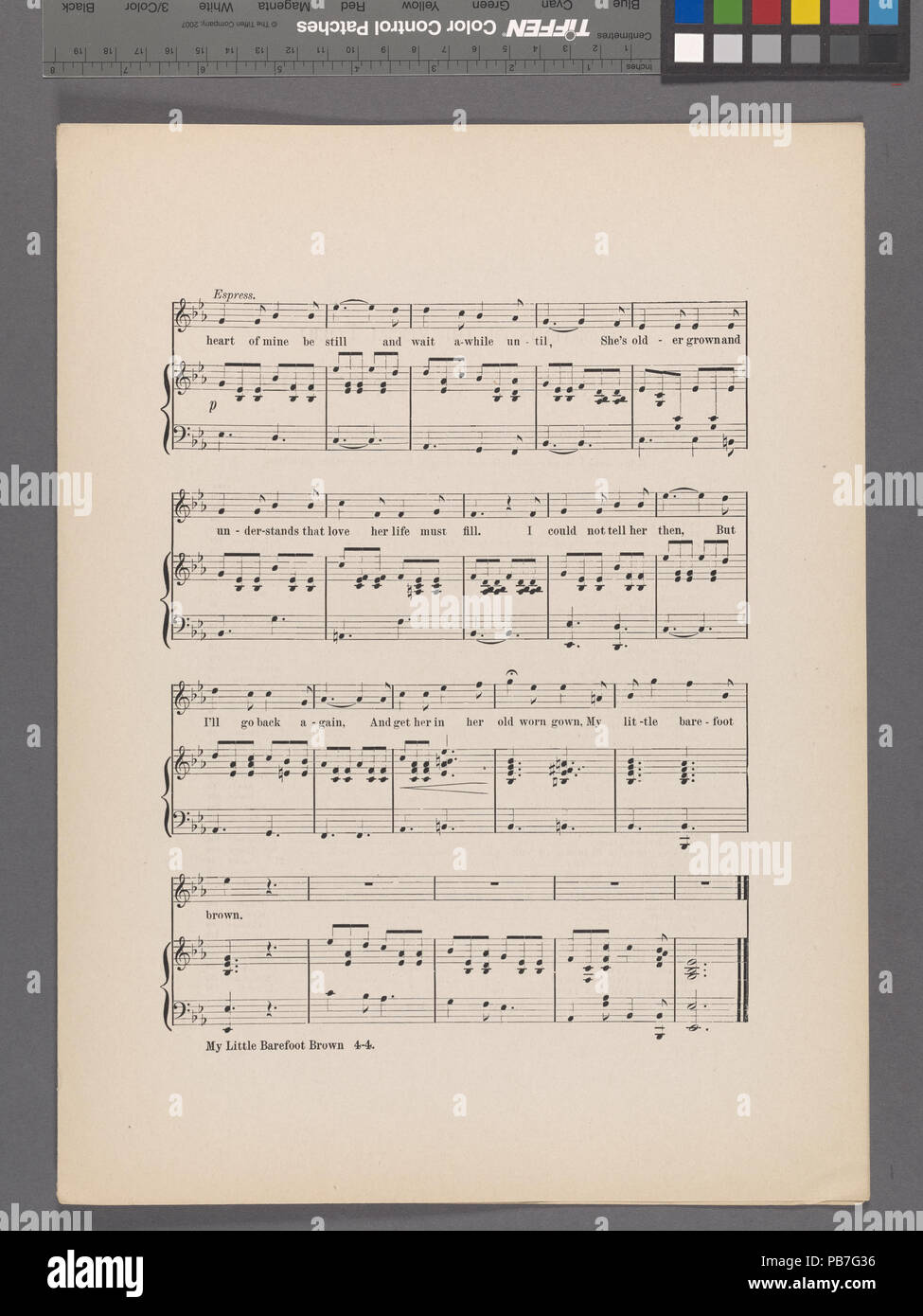 1075 My little barefoot brown (NYPL Hades-449237-1692282 Stock Photo - Alamy