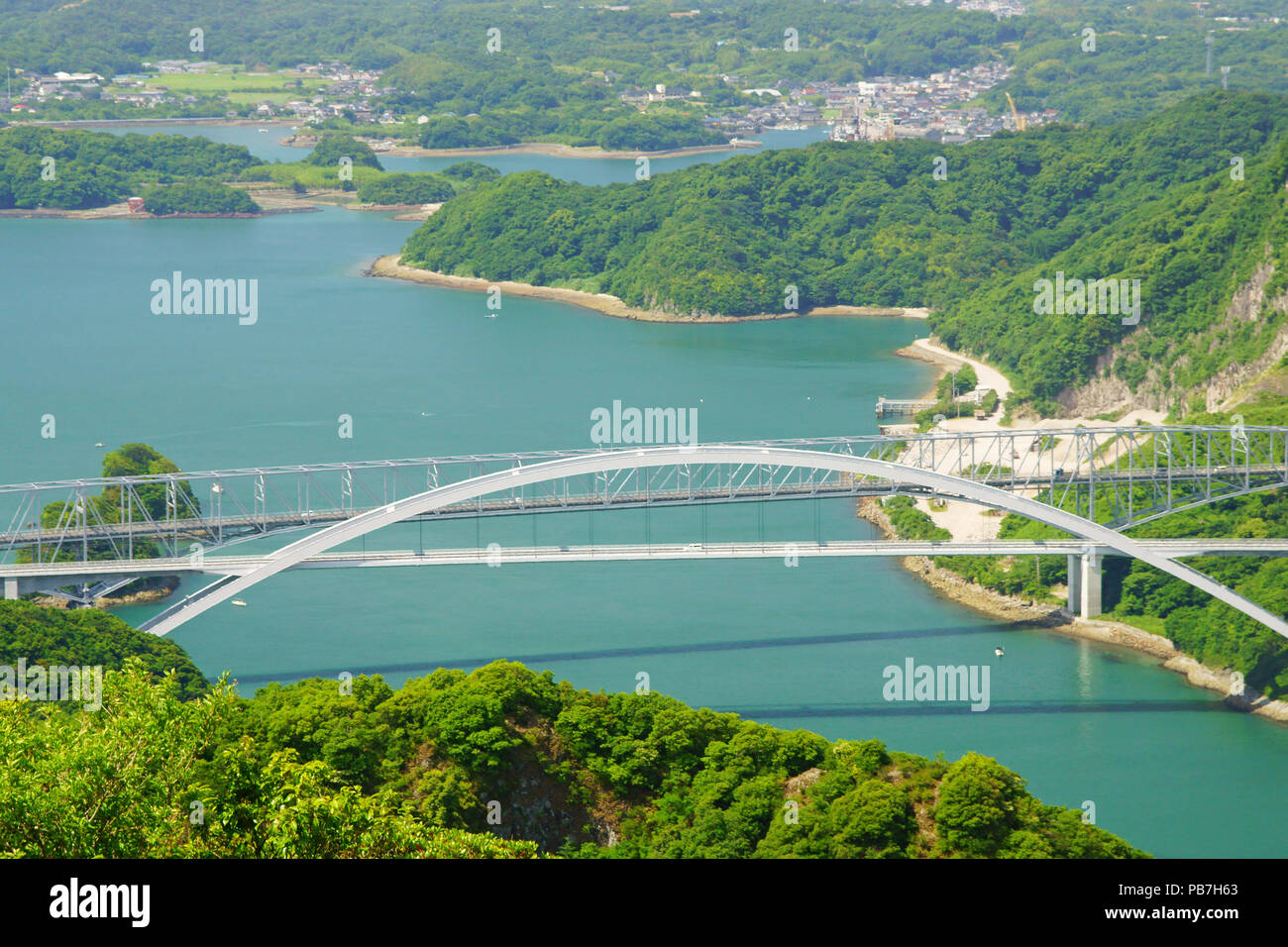 Amakusa Tenjo Bridge and First Bridge , Kumamoto Prefecture, Japan ...