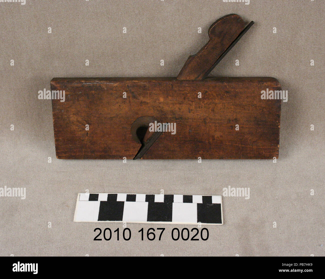 1868 Wood Carpenters Rabbet Plane Stock Photo - Alamy