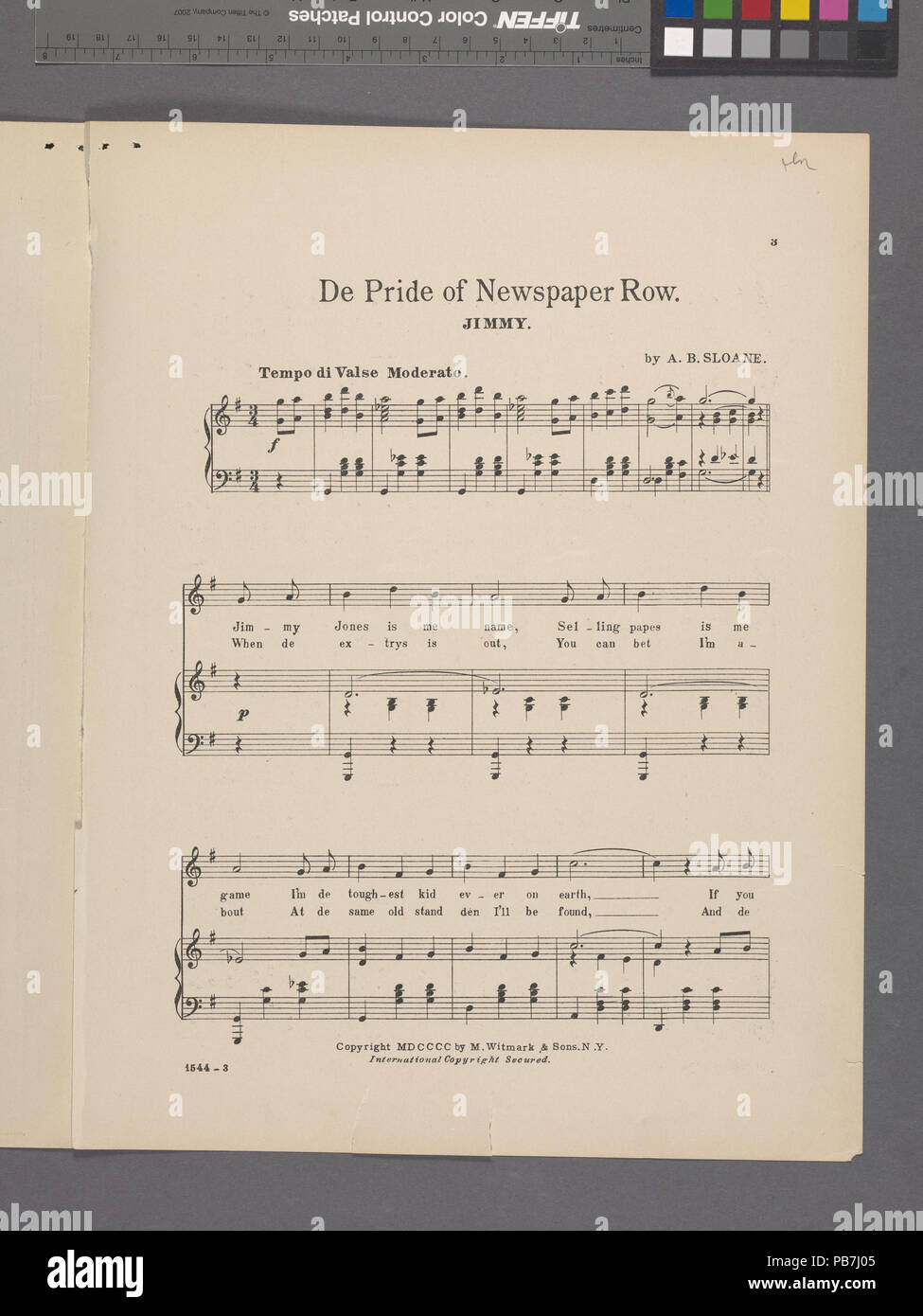 1690 The pride of newspaper row (NYPL Hades-609070-1943041 Stock Photo ...