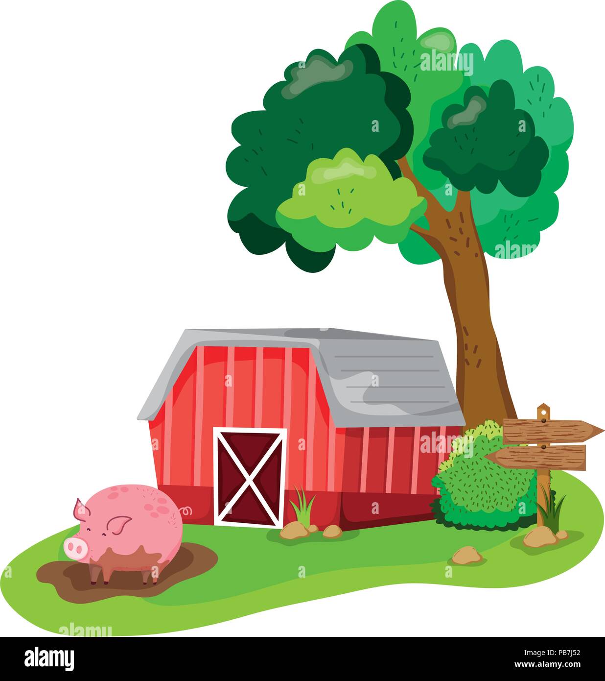 Swamp farm Stock Vector Images - Alamy
