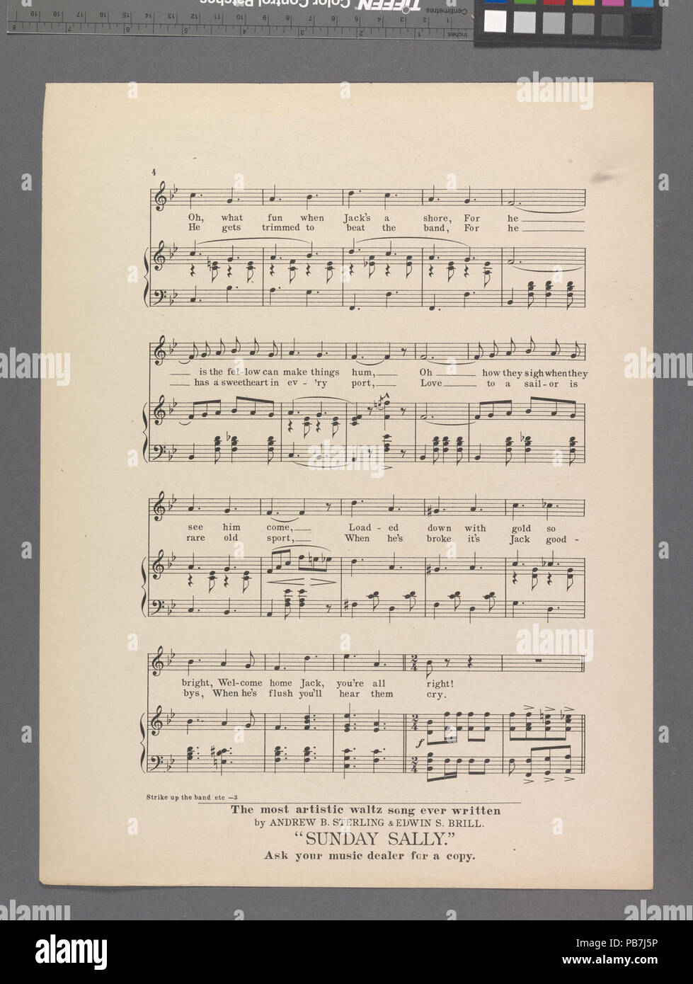 1579 Strike up the band (Here comes a sailor) (NYPL Hades-609032 ...