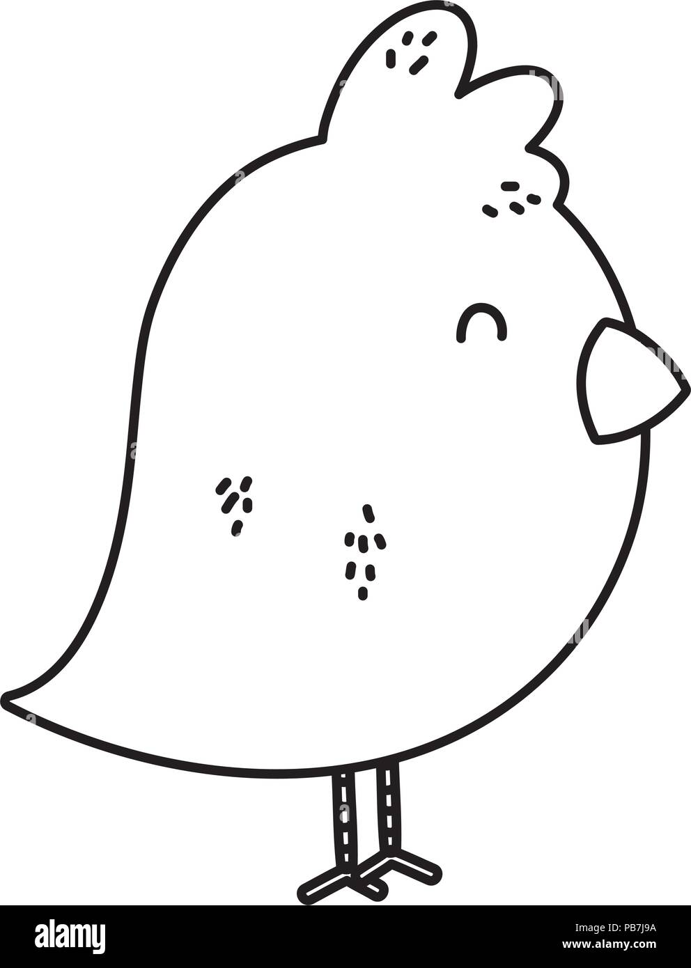 line cute chick farm animal icon Stock Vector Image & Art - Alamy